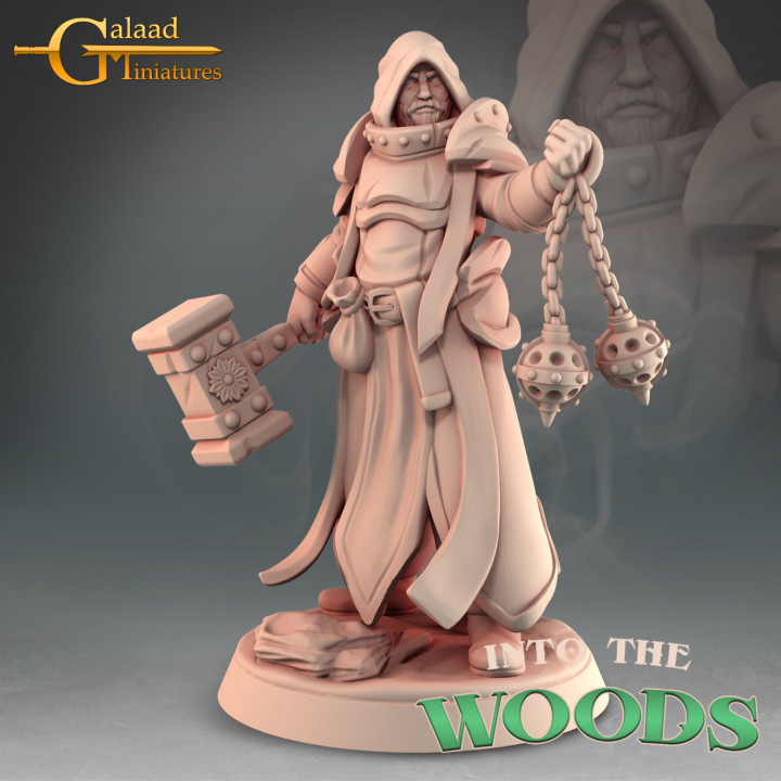 3D Printable Cleric by Galaad Miniatures