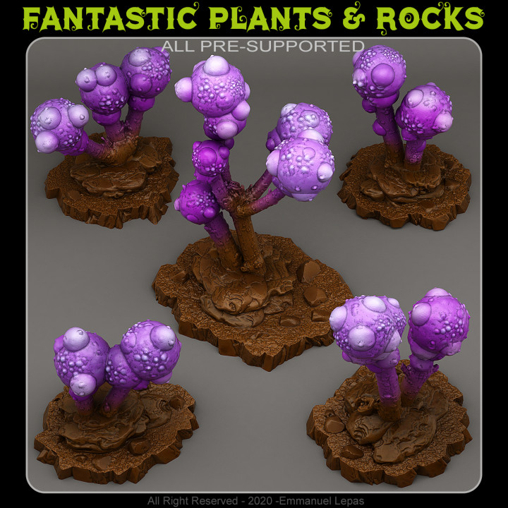 3D Printable ALIEN BULBS by Fantastic Plants And Rocks