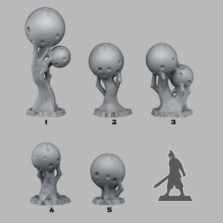 3D Printable ALIEN EGGS PLANTS by Fantastic Plants And Rocks