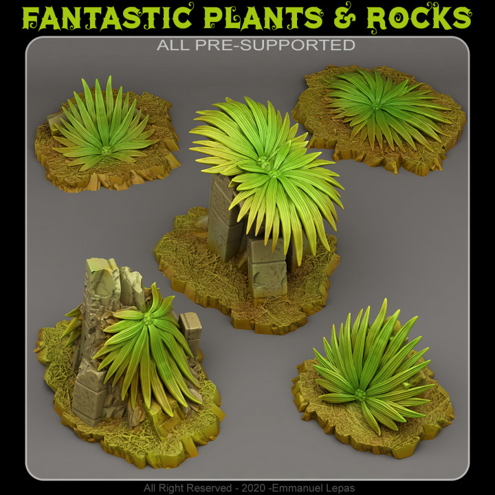 3D Printable AZTEC PLANTS by Fantastic Plants And Rocks
