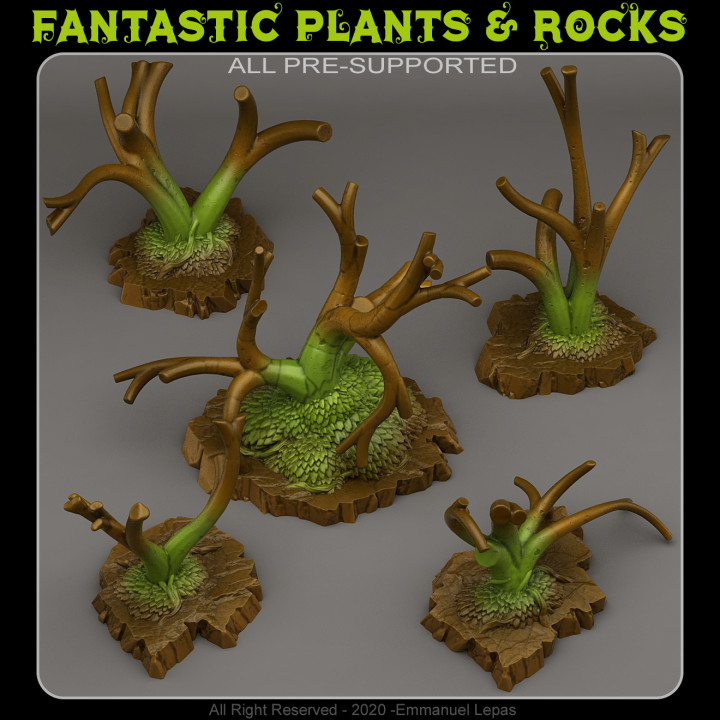 3D Printable FANTASY TREES by Fantastic Plants And Rocks