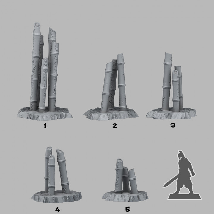 3D Printable MAGIC BAMBOO GROVES by Fantastic Plants And Rocks