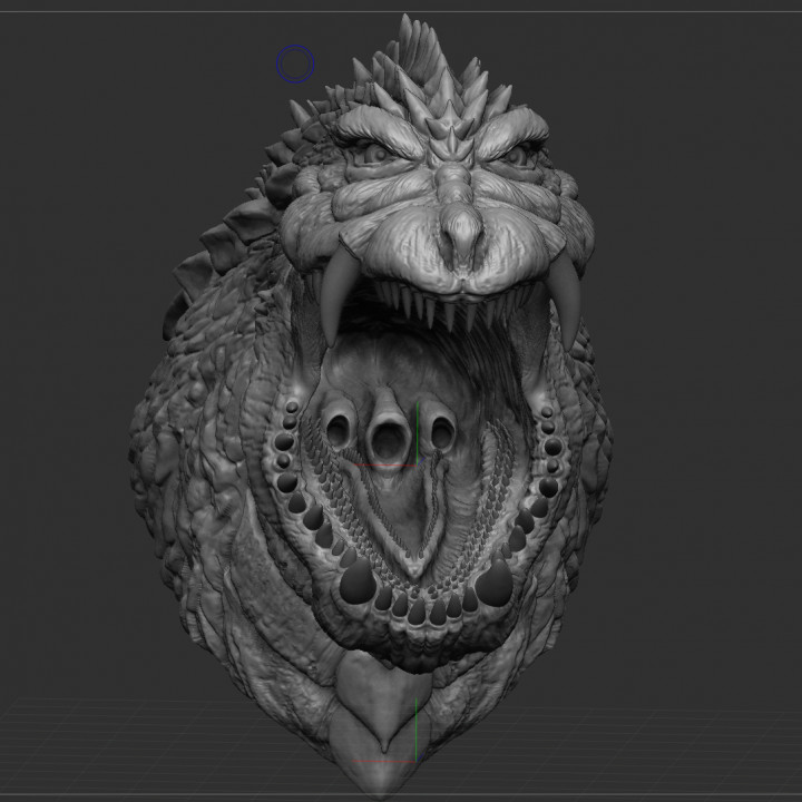 3D Printable Godzilla Singular Poin_Roaring by BRADE HU
