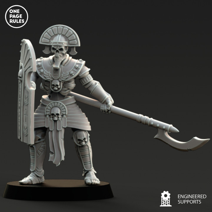 3D Printable Royal Guard - Mummified Undead by One Page Rules