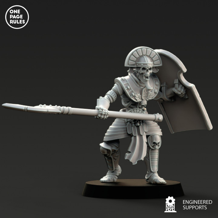 3D Printable Royal Guard - Mummified Undead by One Page Rules