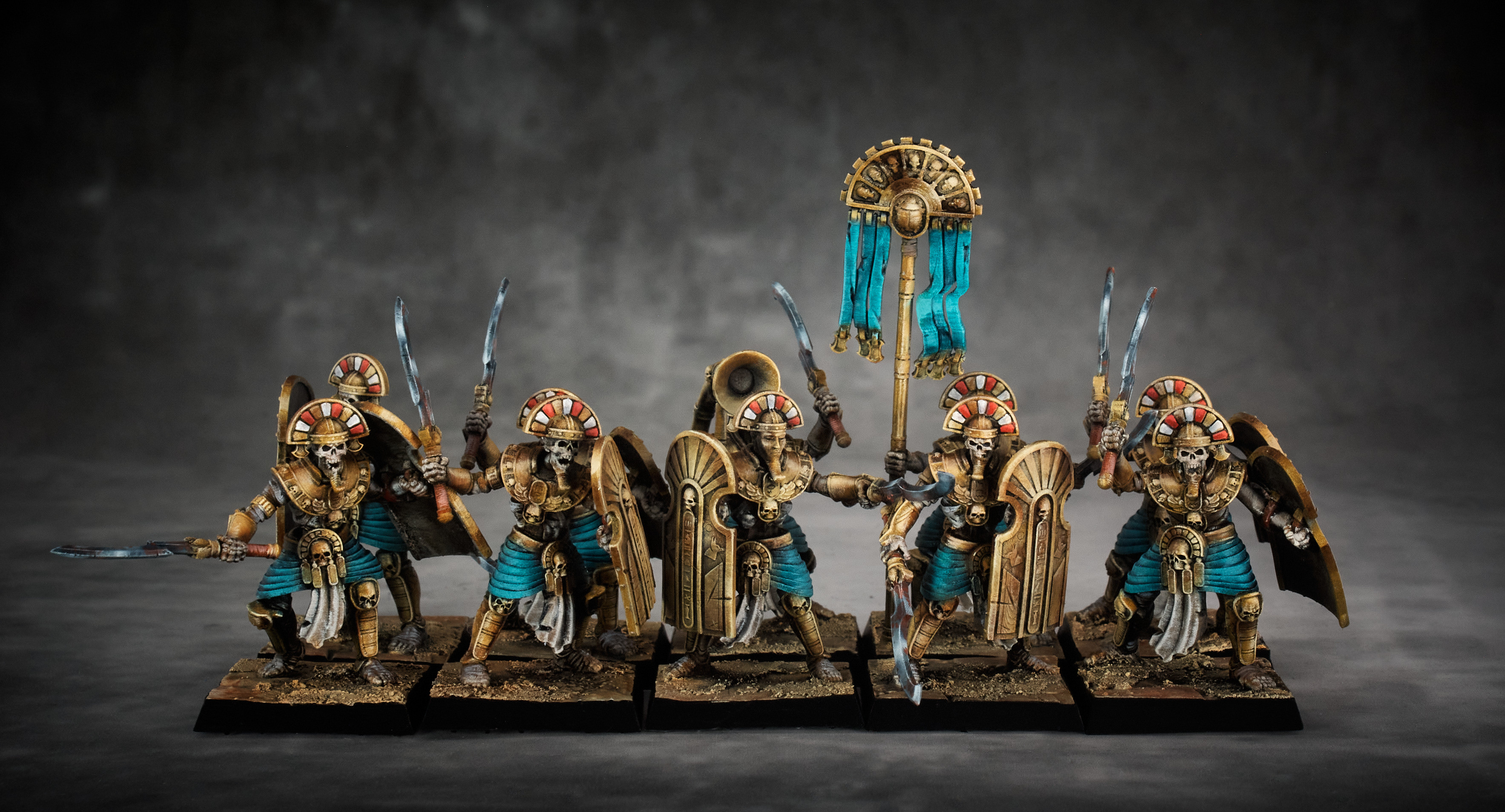 3D Printable Royal Guard - Mummified Undead by One Page Rules