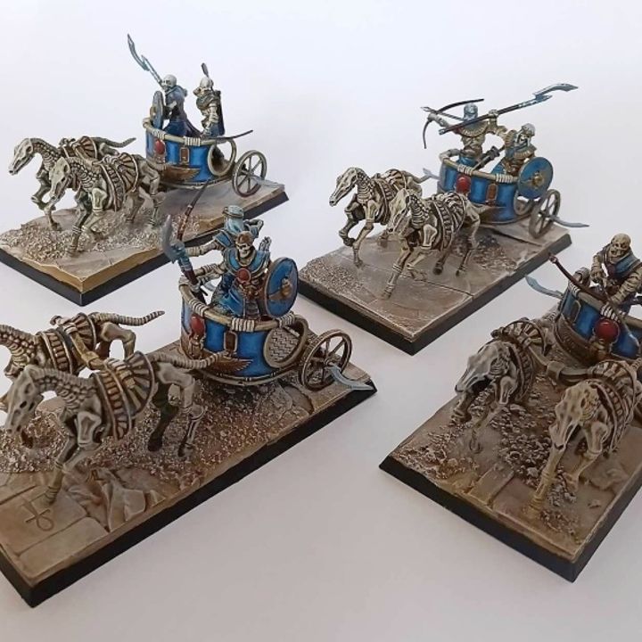3D Print of Mummified Skeleton Chariots by Undri
