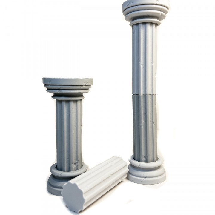 3D Printable Antique Column by Tiny Furniture