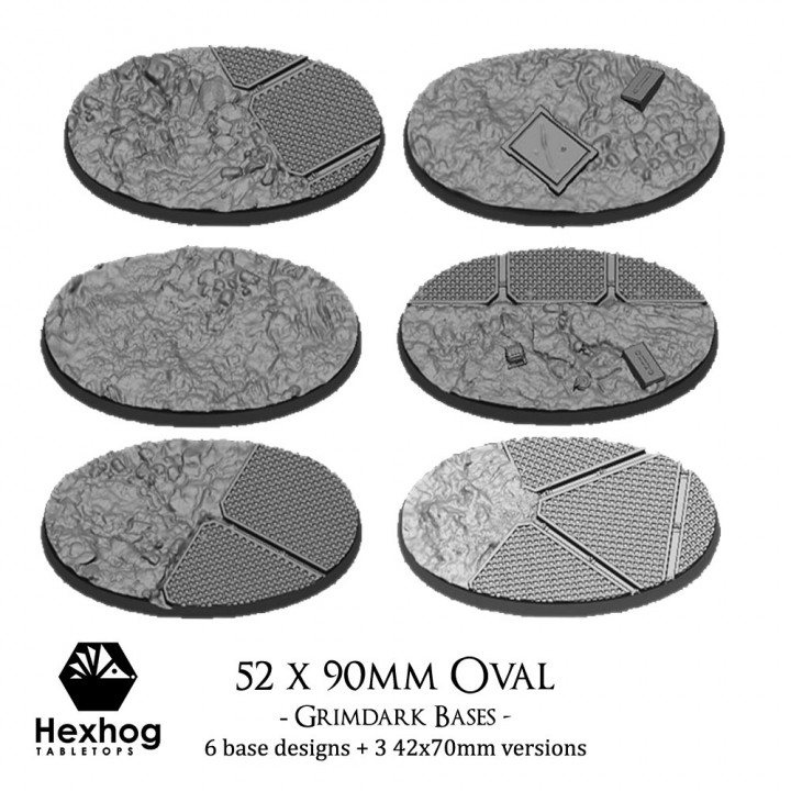 3D Printable Hexhog Tabletops: Grimdark and Galactic Bases by Hexhog ...
