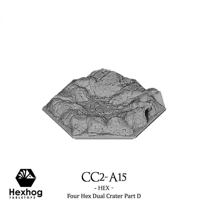 3D Printable Hexhog Tabletops: Catastrophic Craters⠀⠀⠀⠀ by Hexhog Tabletops