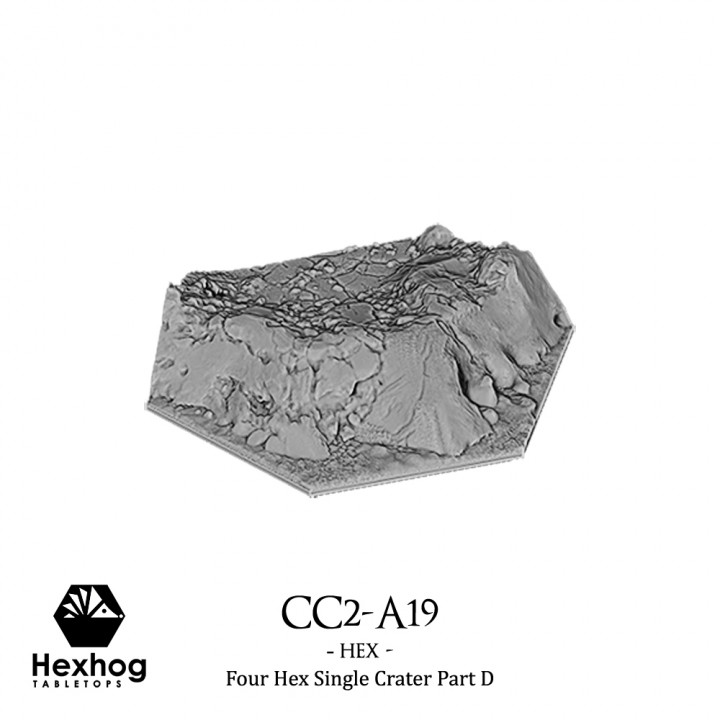 3D Printable Hexhog Tabletops: Catastrophic Craters⠀⠀⠀⠀ by Hexhog Tabletops