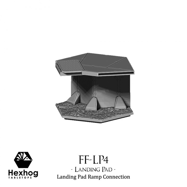 3D Printable Hexhog Tabletops: Landing Pad by Hexhog Tabletops