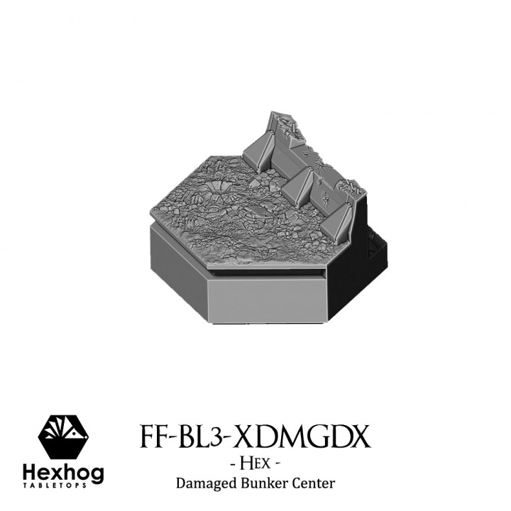 3D Printable Hexhog Tabletops: Damaged Trenches-FF Expansion ...
