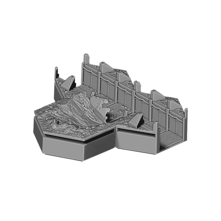 3D Printable Hexhog Tabletops: Damaged Trenches-FF Expansion ...