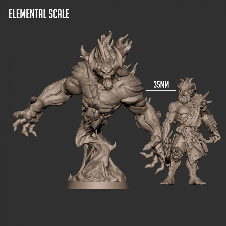 3D Printable Elemental (Fire) by Bite the Bullet