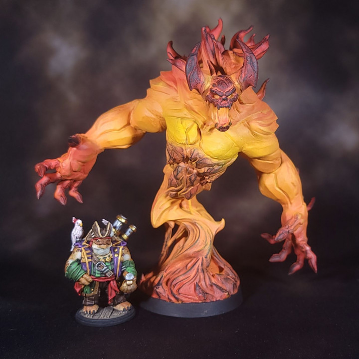 3D Printable Elemental (Fire) by Bite the Bullet