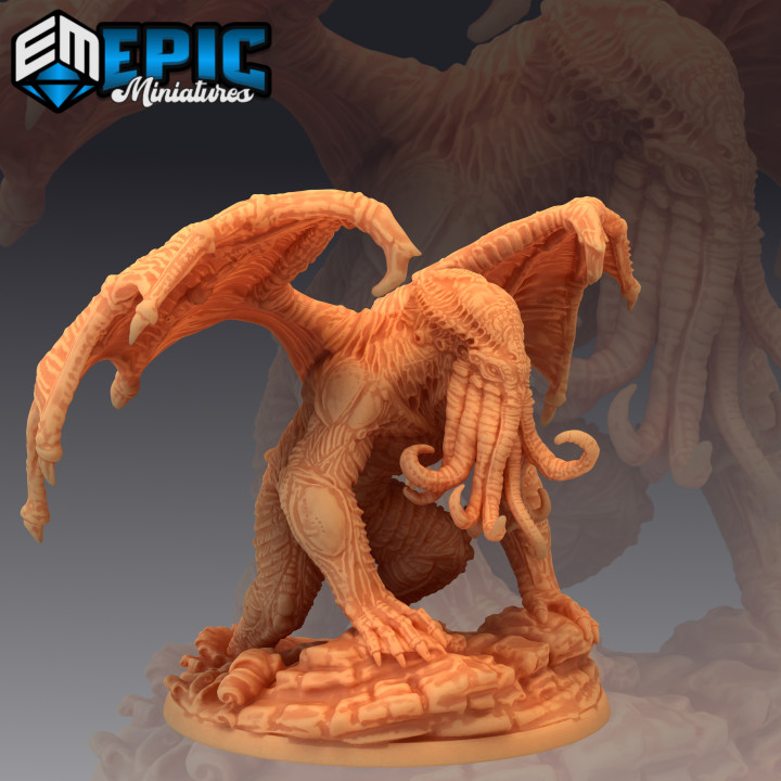 3D Printable Star Spawn Emerging / Cthulhu Minion / Underwater Cthulhi ...