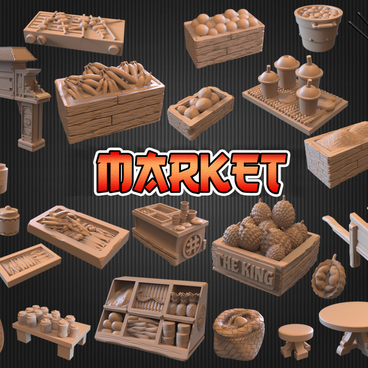 3D Printable Asian market props (Pick A Prop! Chopstick Unleashed!) by ...