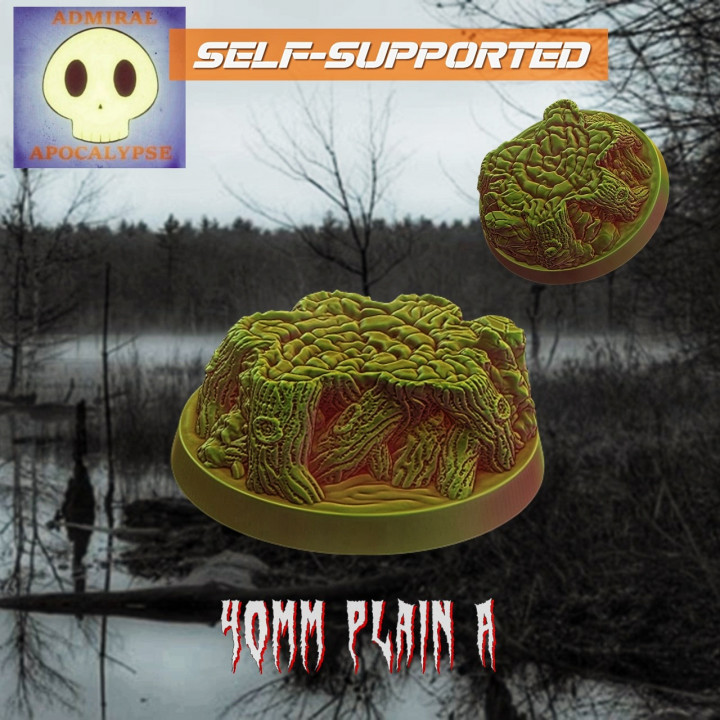 3D Printable Swamp Bases (15 stl files) by Admiral Apocalypse