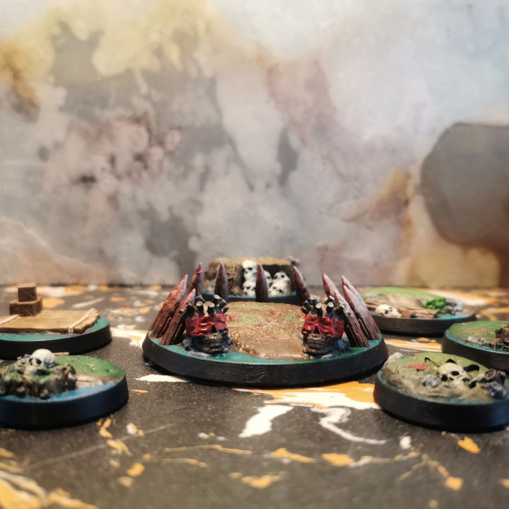 3D Printable Swamp Bases (15 stl files) by Admiral Apocalypse
