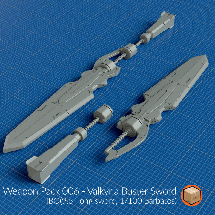 3D Printable WEAPON PACK 006 by Norman Caguiat
