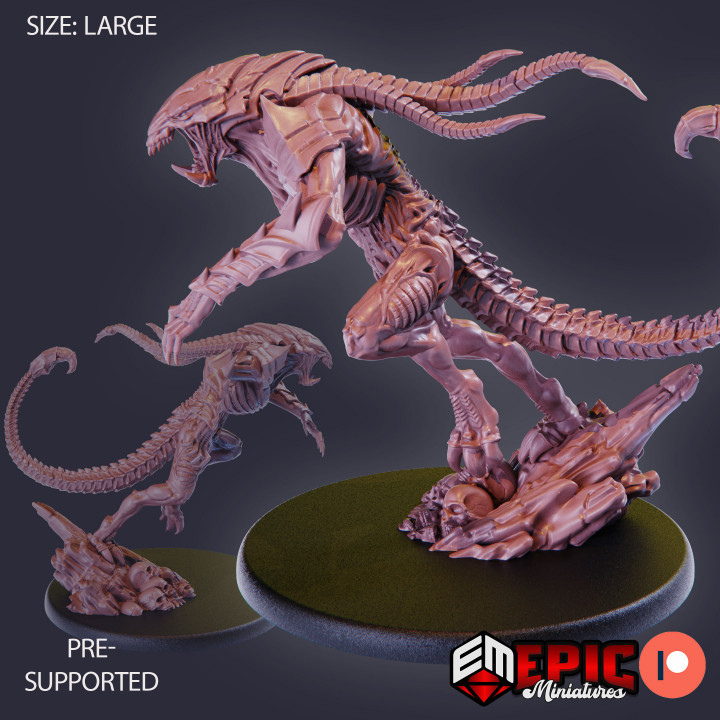 3D Printable Alien Beast Set / Extraterrestrial Tentacle Creature ...
