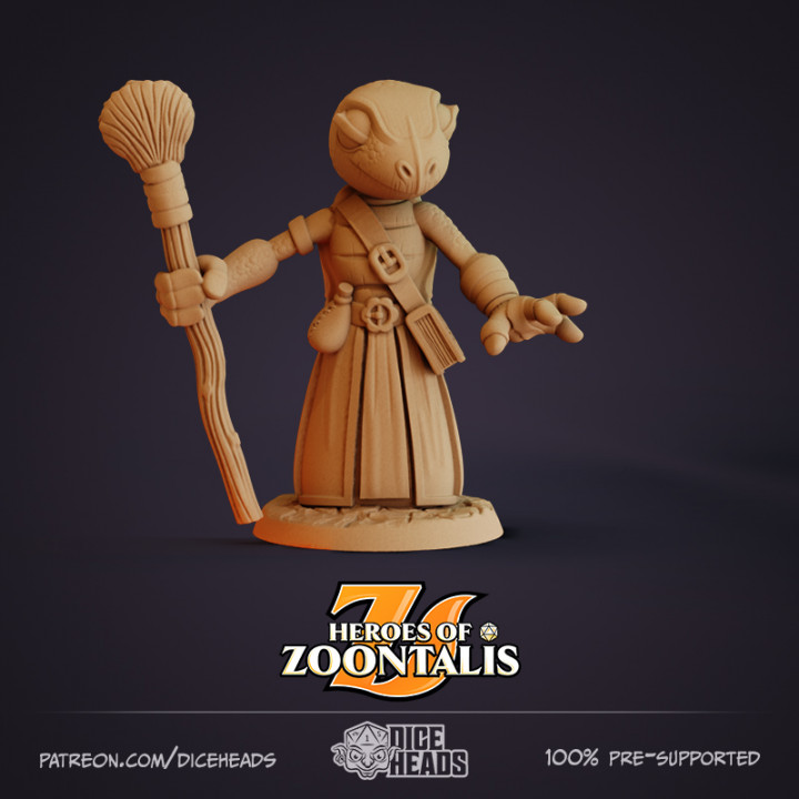 3D Printable Tortle Wizard (pre-supported included) by Dice Heads