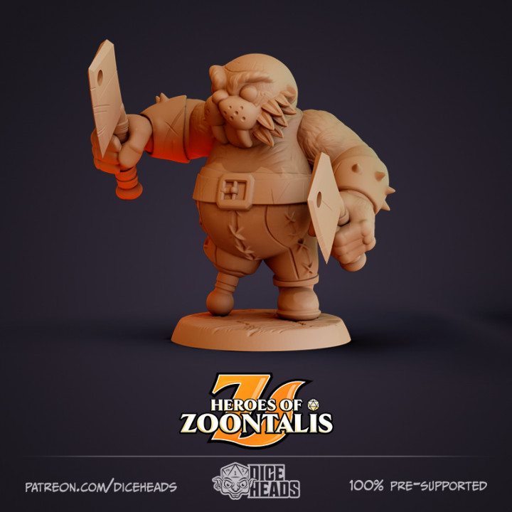 3D Printable Walrus Pirate (pre-supported included) by Dice Heads