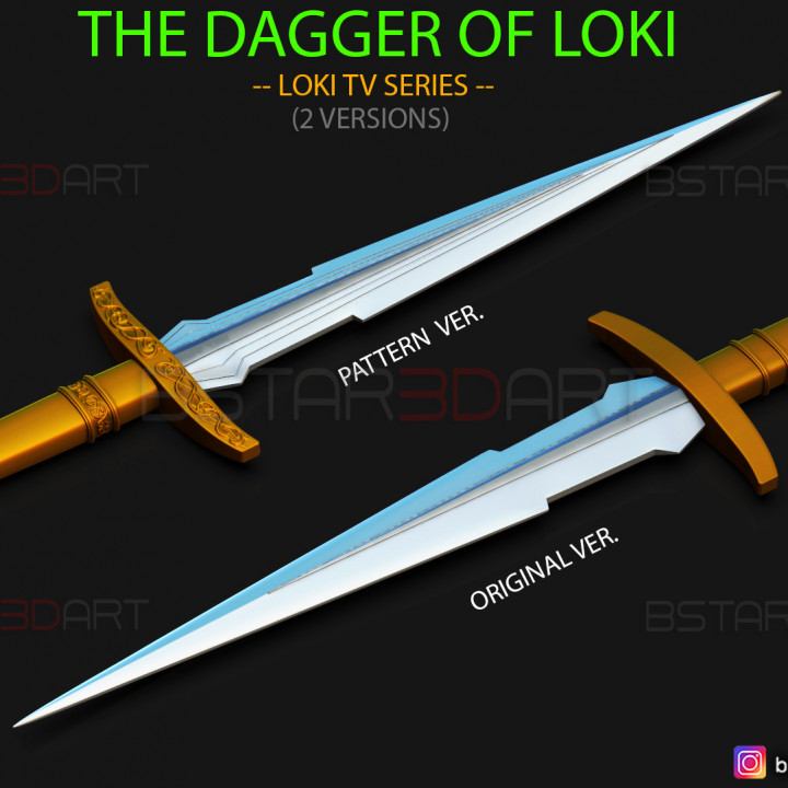 3D Printable Blades weapon - Dagger 2 versions by 3DpropsDesigns