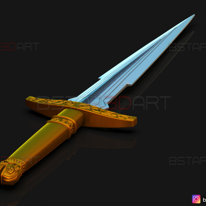 3D Printable Blades weapon - Dagger 2 versions by 3DpropsDesigns