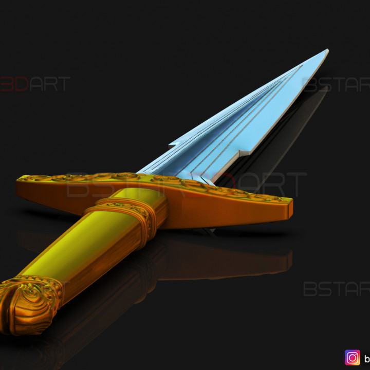 3D Printable Blades weapon - Dagger 2 versions by 3DpropsDesigns