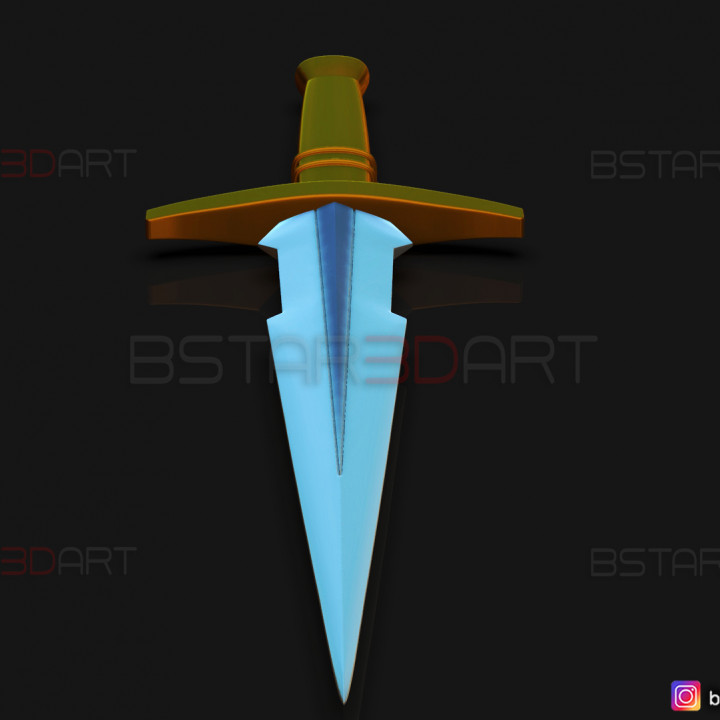 3D Printable Blades weapon - Dagger 2 versions by 3DpropsDesigns