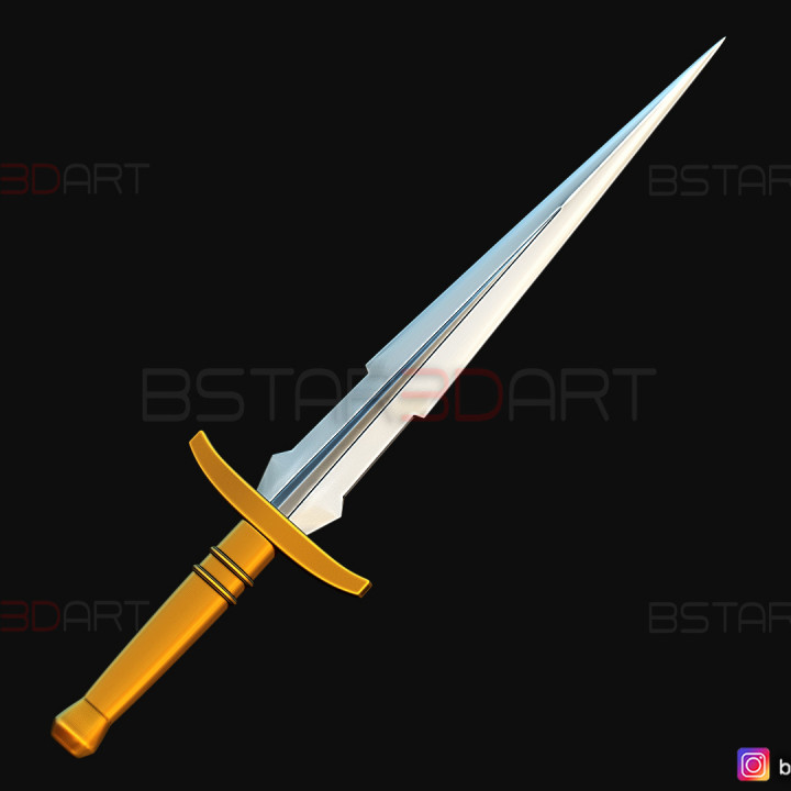 3D Printable Blades weapon - Dagger Original version by 3DpropsDesigns