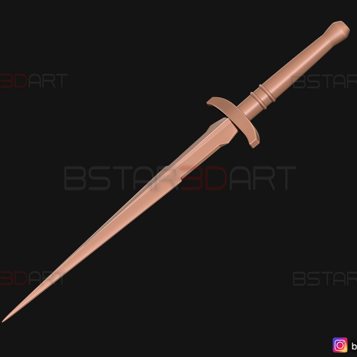 3D Printable Blades weapon - Dagger Original version by 3DpropsDesigns