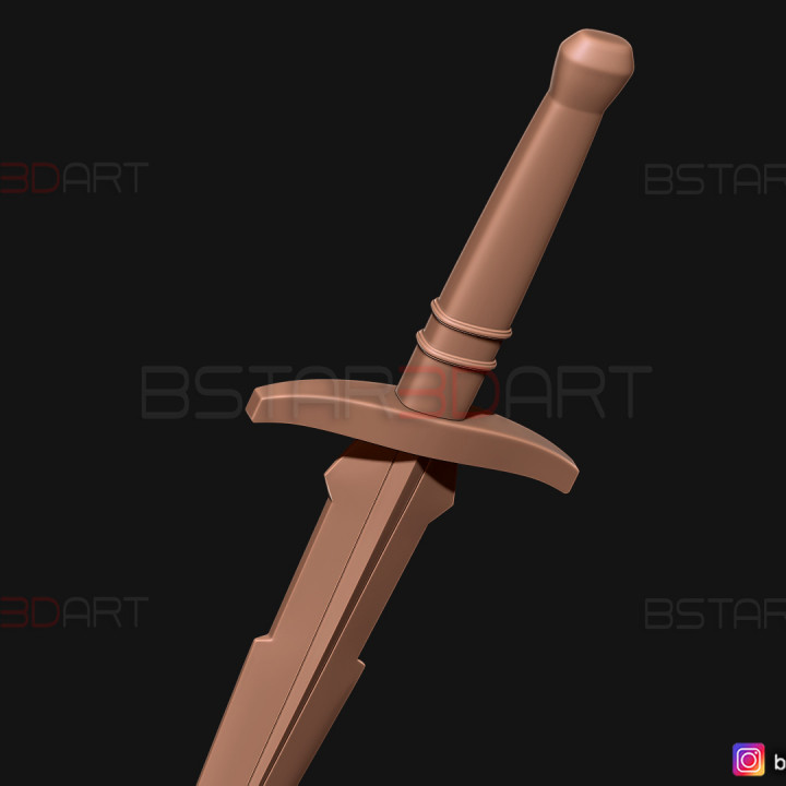 3D Printable Blades weapon - Dagger Original version by 3DpropsDesigns