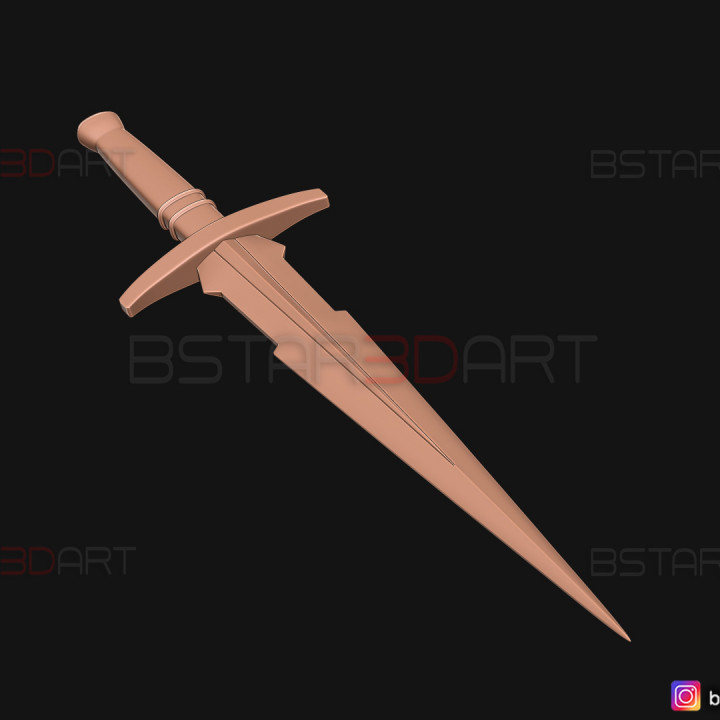 3D Printable Blades weapon - Dagger Original version by 3DpropsDesigns