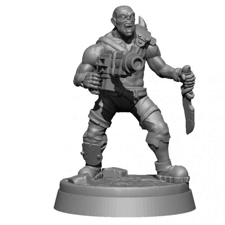 3D Printable Mutant Gunner 02 by Sarks Foundry