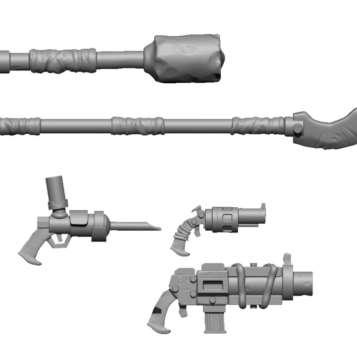 3D Printable Mutant Weapons by Sarks Foundry
