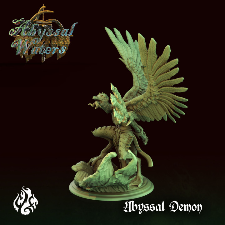 3D Printable Abyssal Demon by Crippled God Foundry