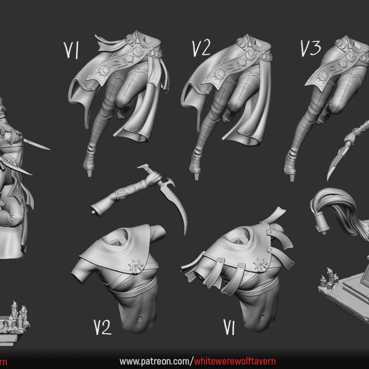 3D Printable Cult Assassin 3 variants 75mm and 32mm pre-supported by ...