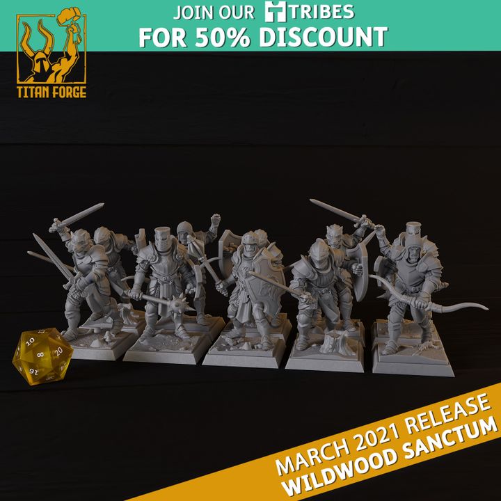 3D Printable Titan Forge Miniatures - 2021 - March -Wildwood Sanctum by ...