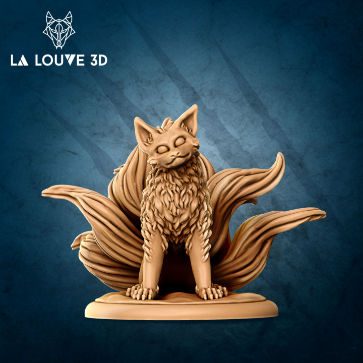 3D Printable Kitsune 1 by La Louve 3D