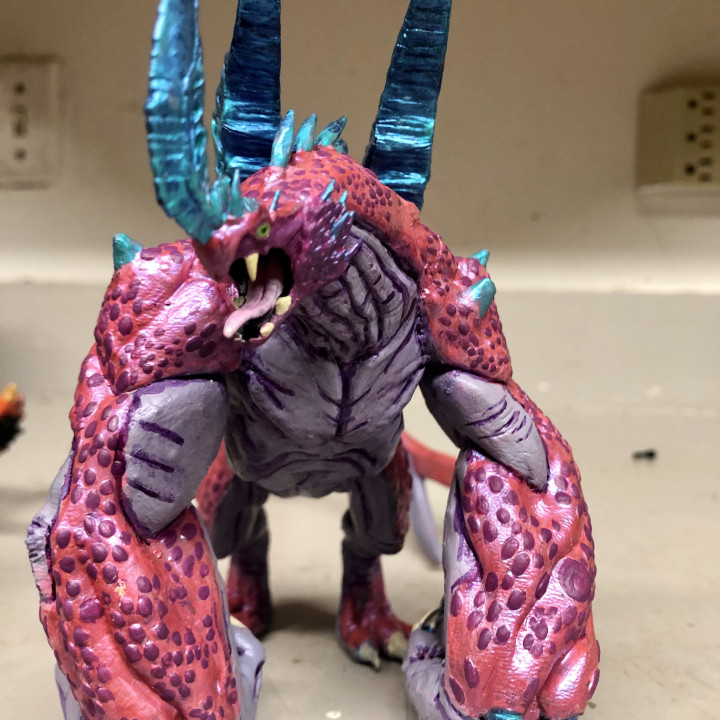 3D Print of Inazu Electric Kaiju - Presupported by Zeph_Thrax