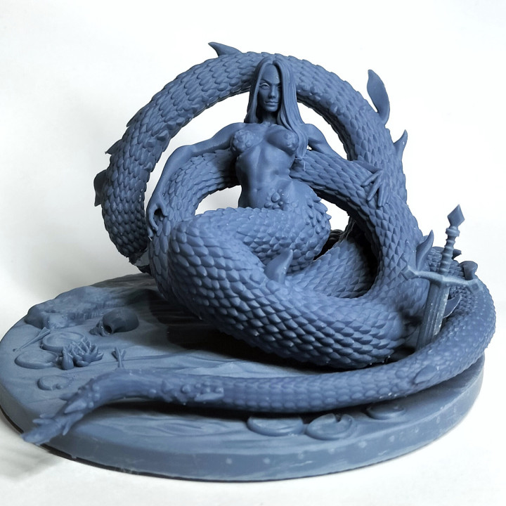 3D Printable Lady Serpent by Great Grimoire