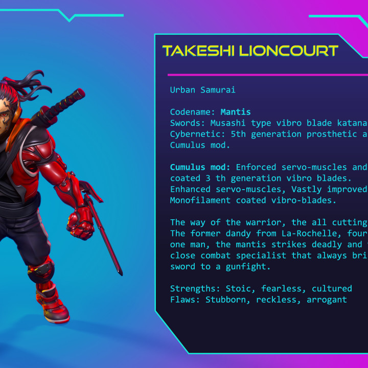 3D Printable Mantis Takeshi by Ronin Arts Workshop