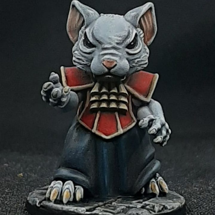 3D Print of Mousle Necromancers (pre supported) by DamienMiniatures