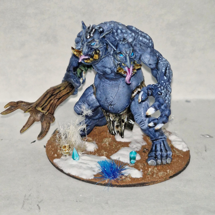 3D Print of Two Headed Troll by neonwraithsanders