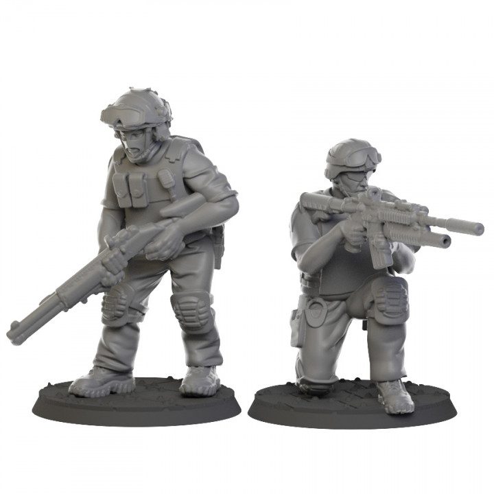 3D Printable SWAT team by Sergeant Hammer