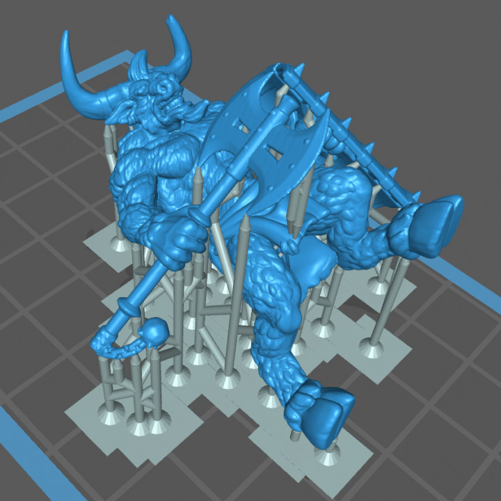 3D Printable Minotaur by Sergeant Hammer