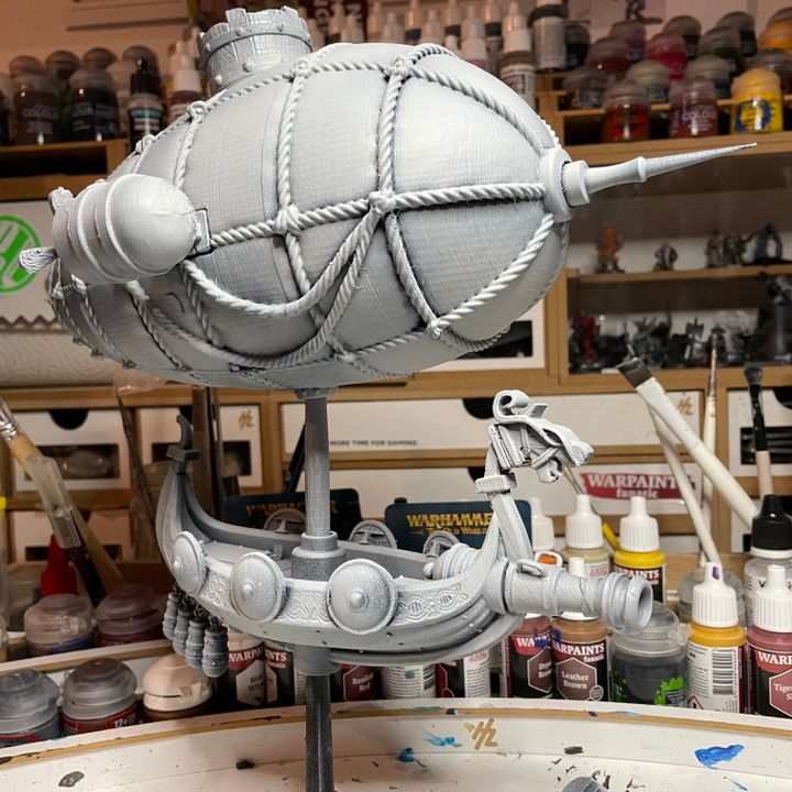 3D Print of Dwarf Airship (Crew not Included) by dwarven_warmonger